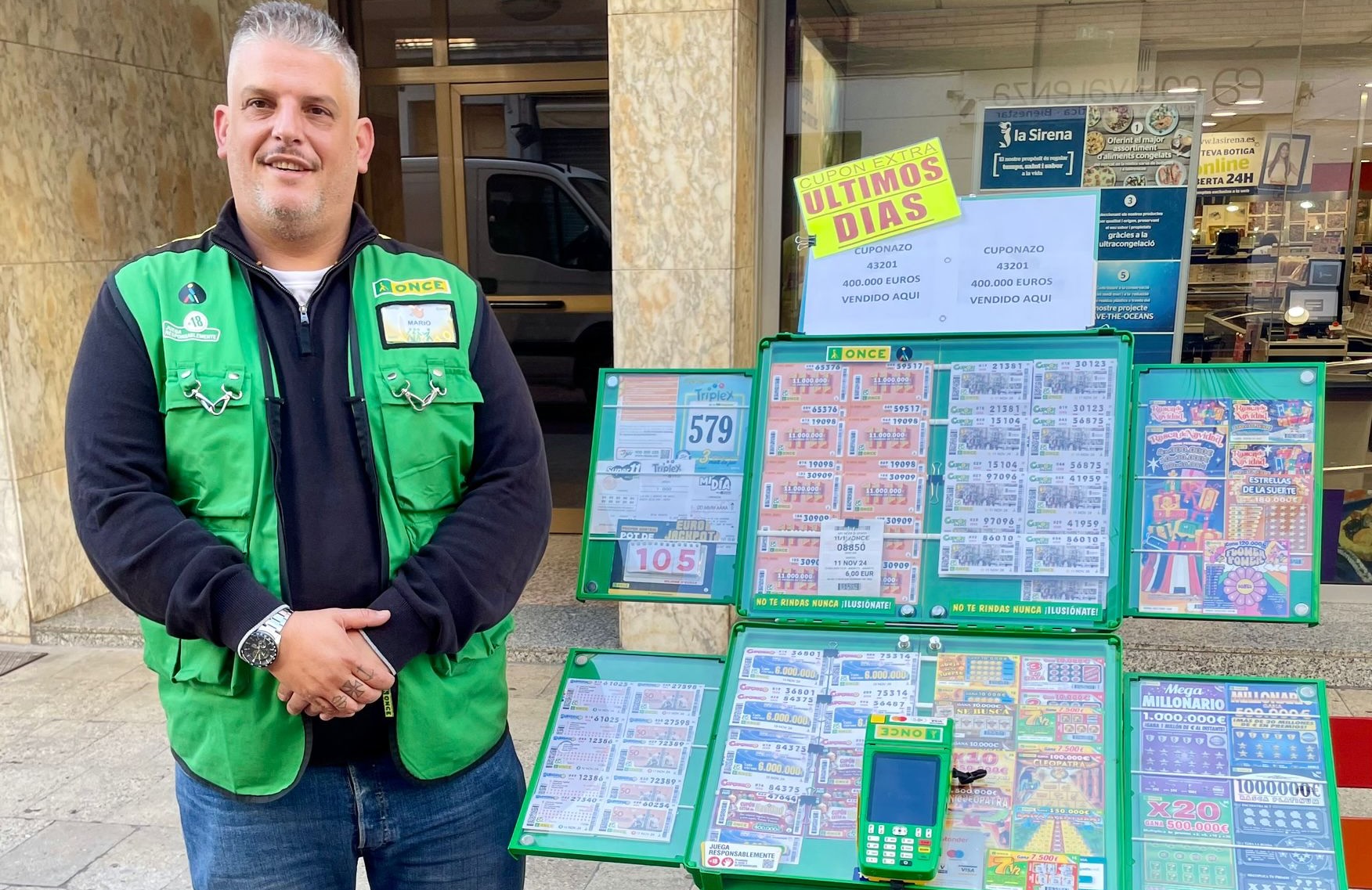 El 'cuponazo' de la ONCE reparte 400.000 euros en Gavà