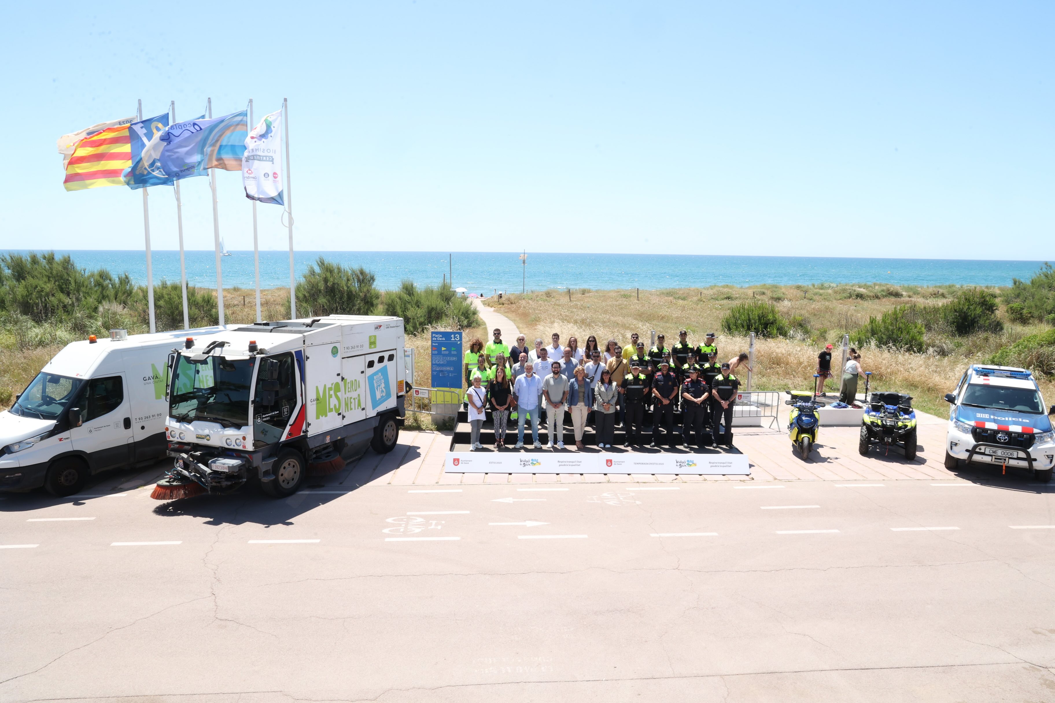 Gavà presenta la temporada de playas bajo el lema «Respira tranquilidad ...